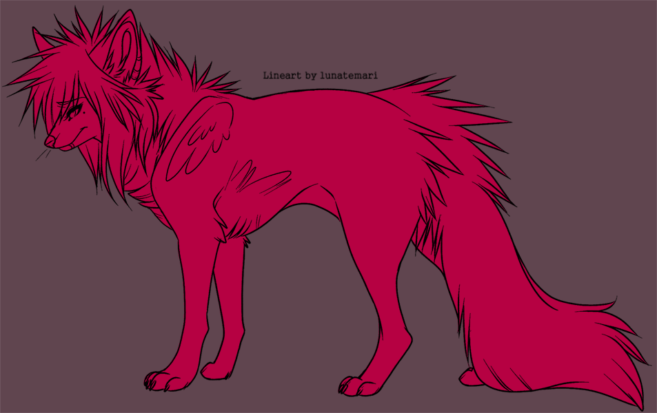 Scene Dog Lineart Ver.2 by LunaTemari on DeviantArt