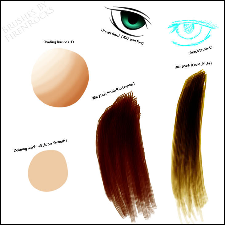 Drawing Brush Set by FireNRocks on DeviantArt