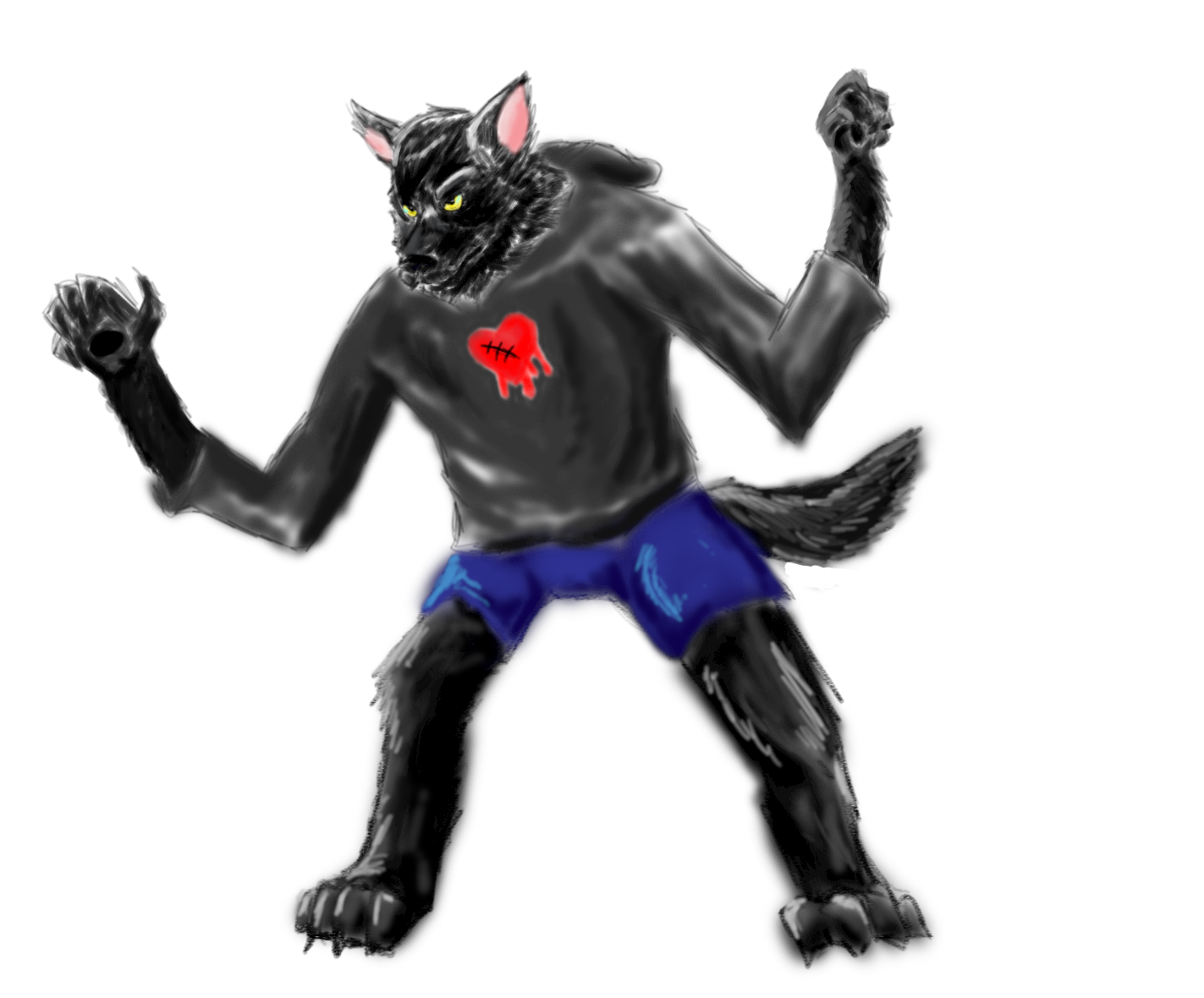 Robbie V- werewolf by angeldemonpinkpup on DeviantArt