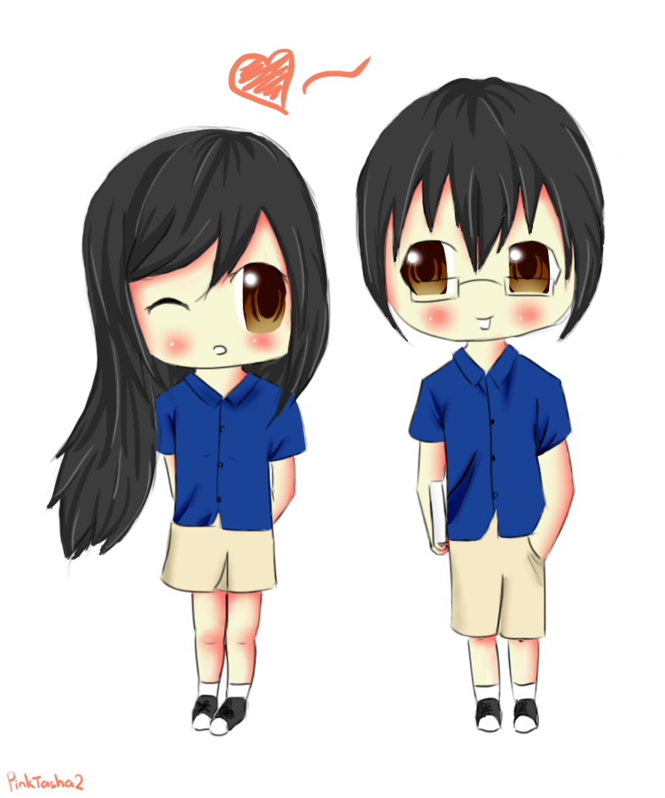 Anime Chibi Couples Holding Hands