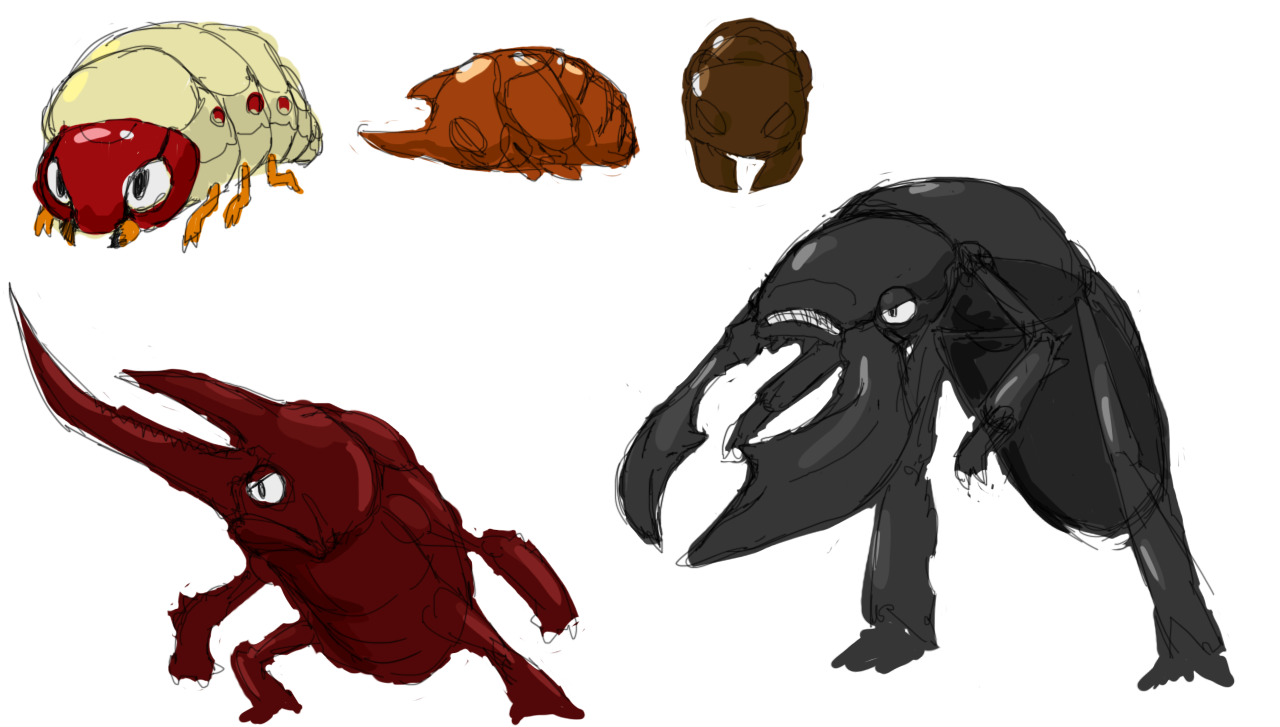Fakemon Palawan Stag Beetle and Hercules Beetle by kmoua2256 on DeviantArt