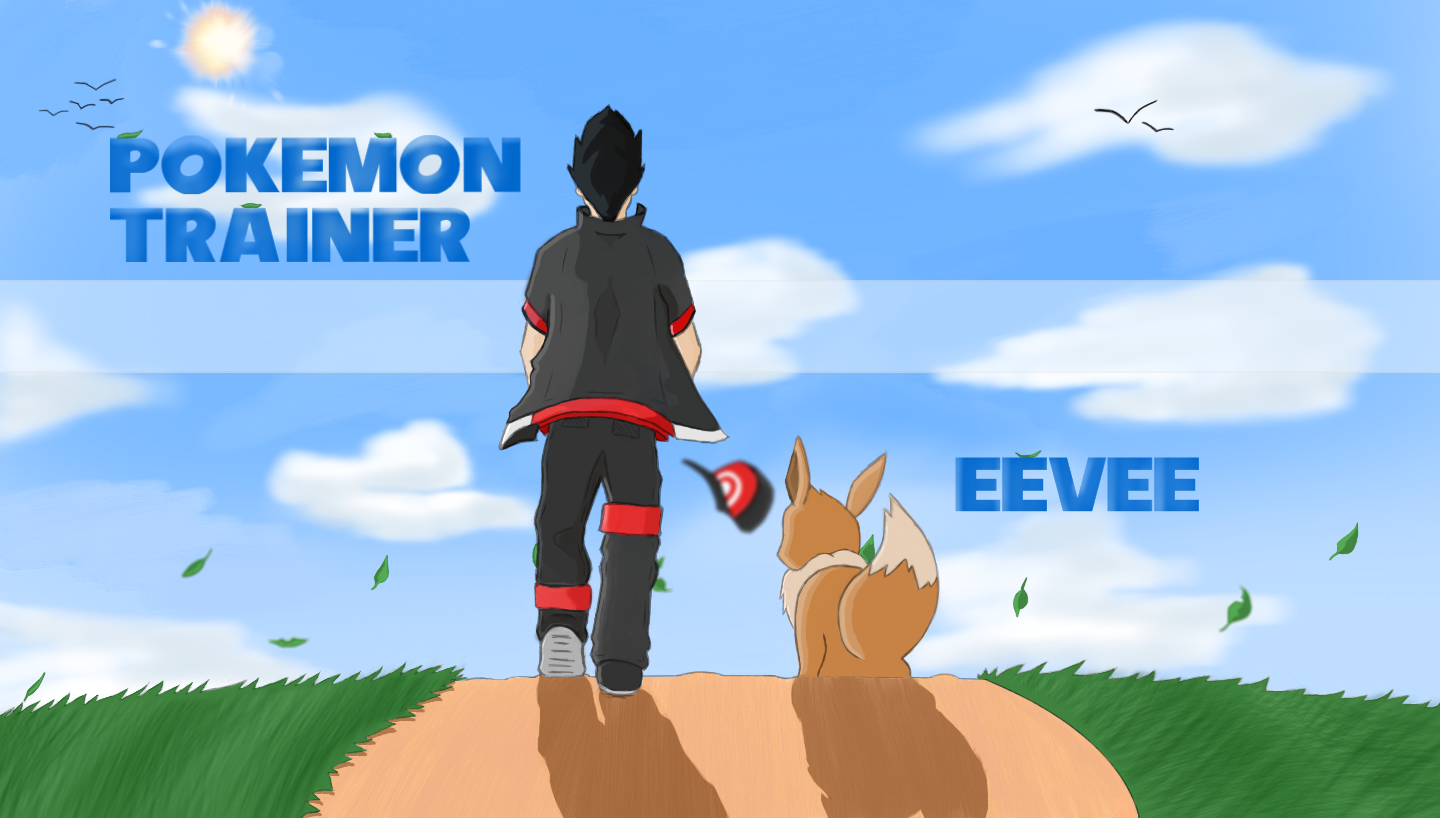 Pokemon Trainer and Eevee by TNRea on DeviantArt
