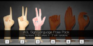 [MMD] ASL Sign Language Pose Pack by RAMessenger on DeviantArt