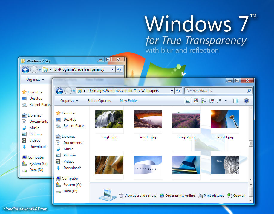 Windows 7 for TT with blur by biondini on DeviantArt