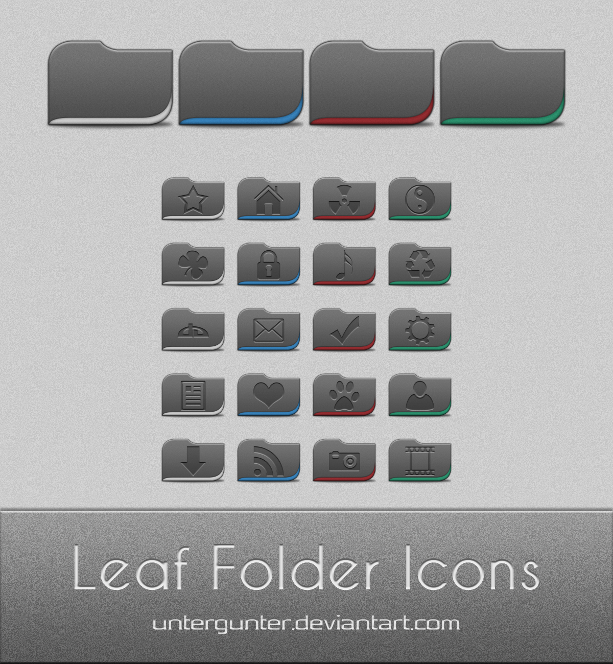 Leaf Folder Icons by Untergunter on DeviantArt