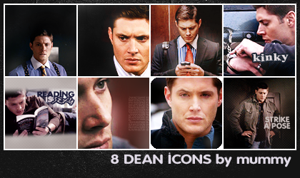8 Dean Icons :5: by mummy16 on DeviantArt