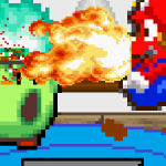 Mario gets fried by kevin382 on DeviantArt