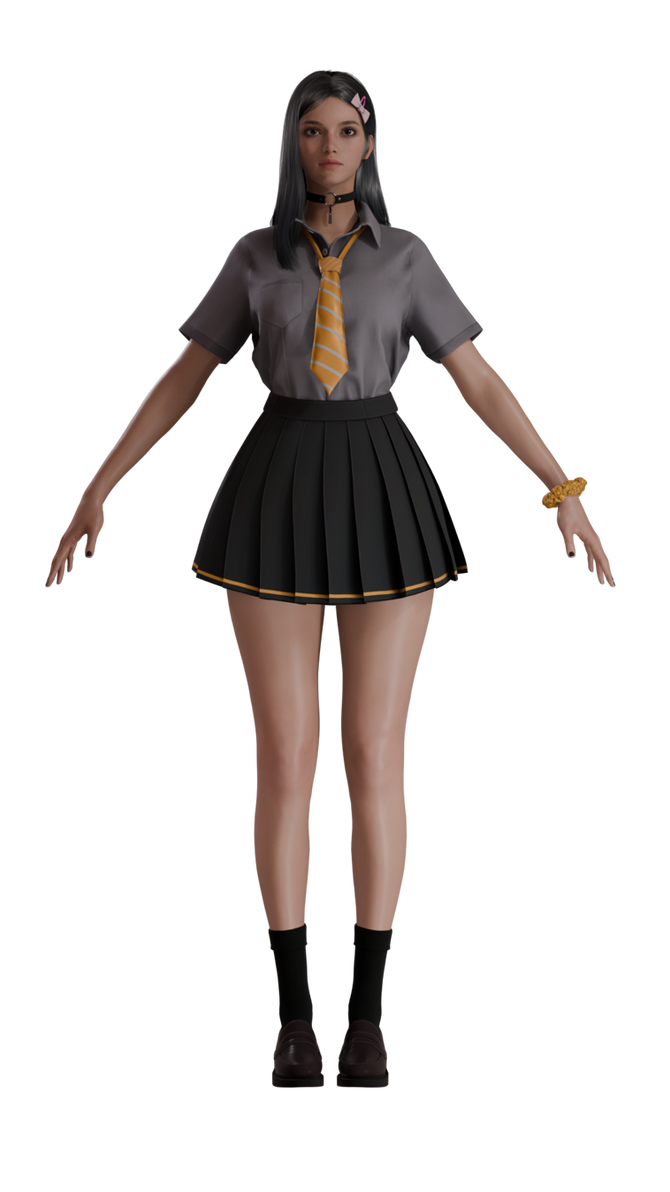 Luna Summer Uniform - (The First Descendant) by budiasa on DeviantArt