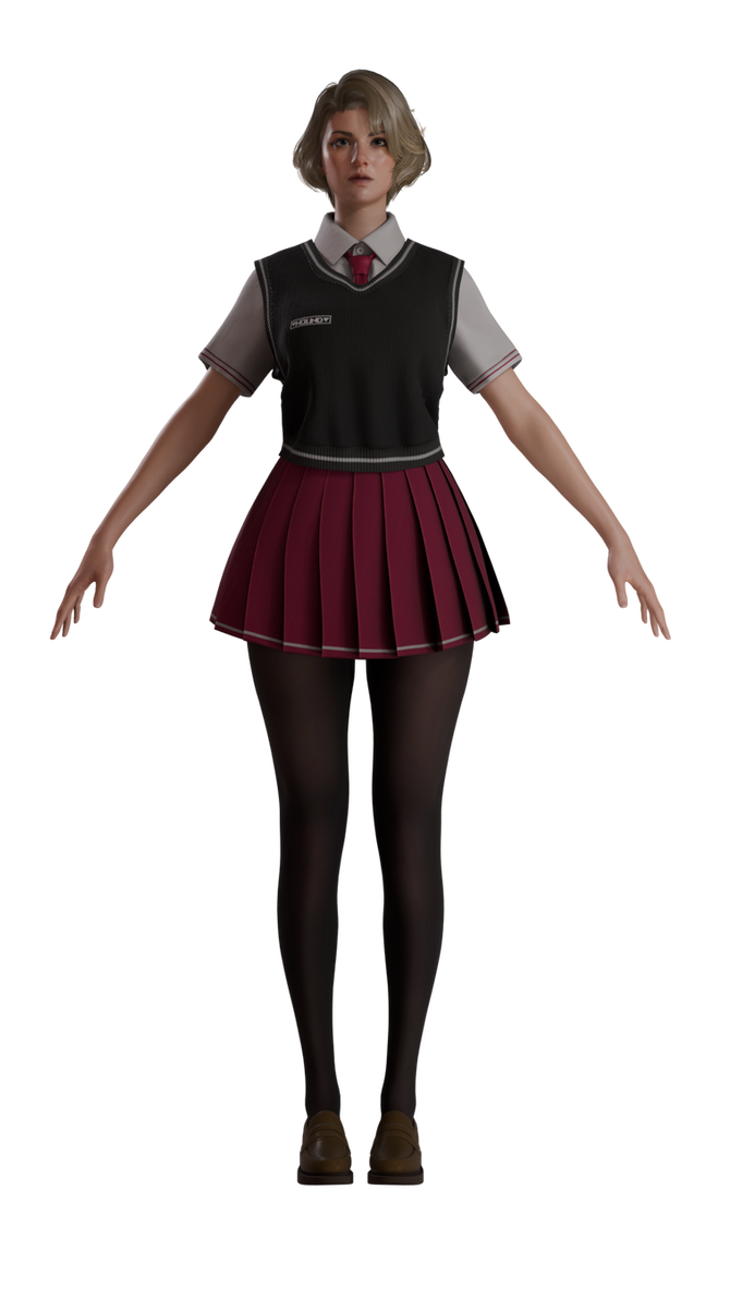 Ines Summer Uniform - (The First Descendant) by budiasa on DeviantArt