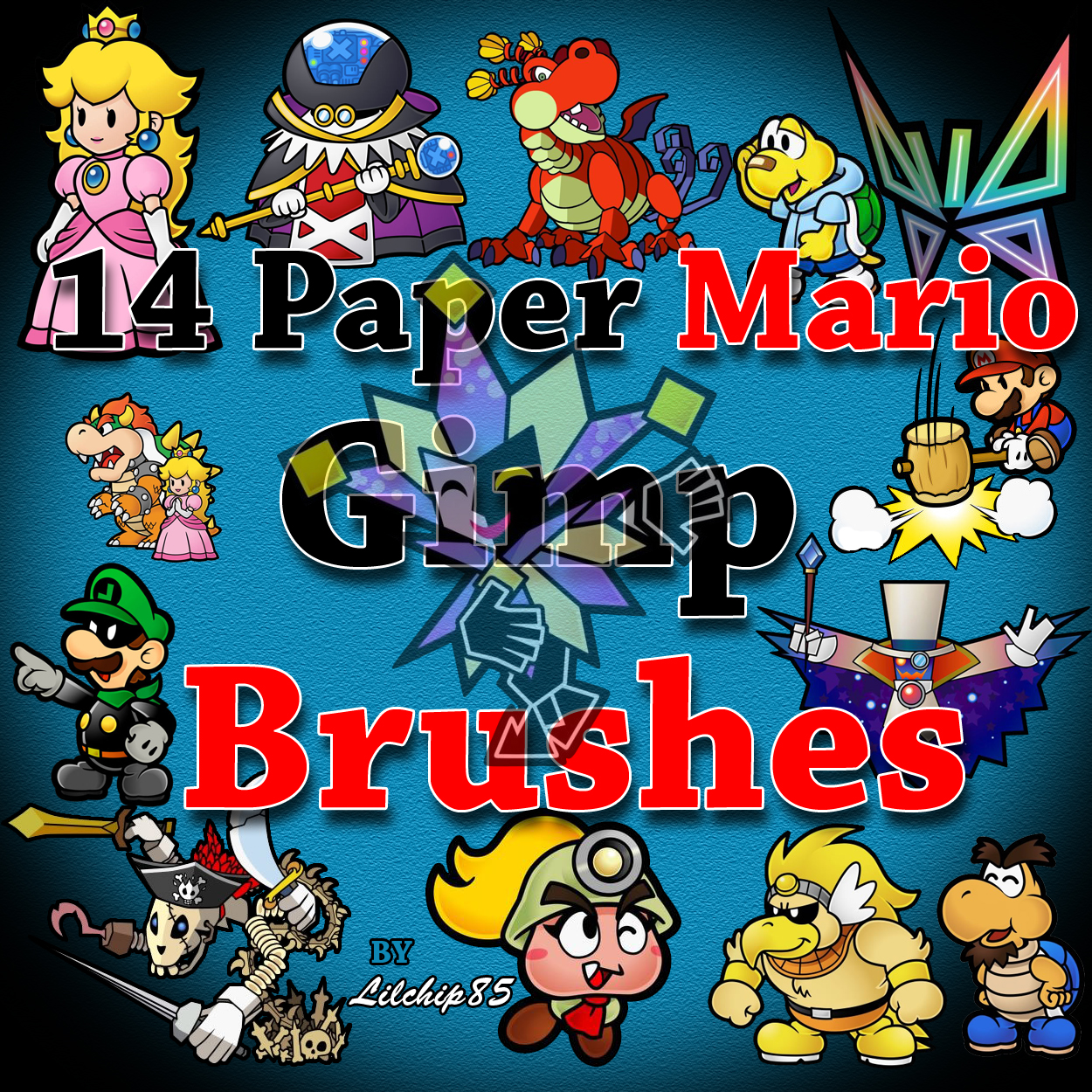 14 Paper Mario Gimp Brushes by lilchip85 on DeviantArt