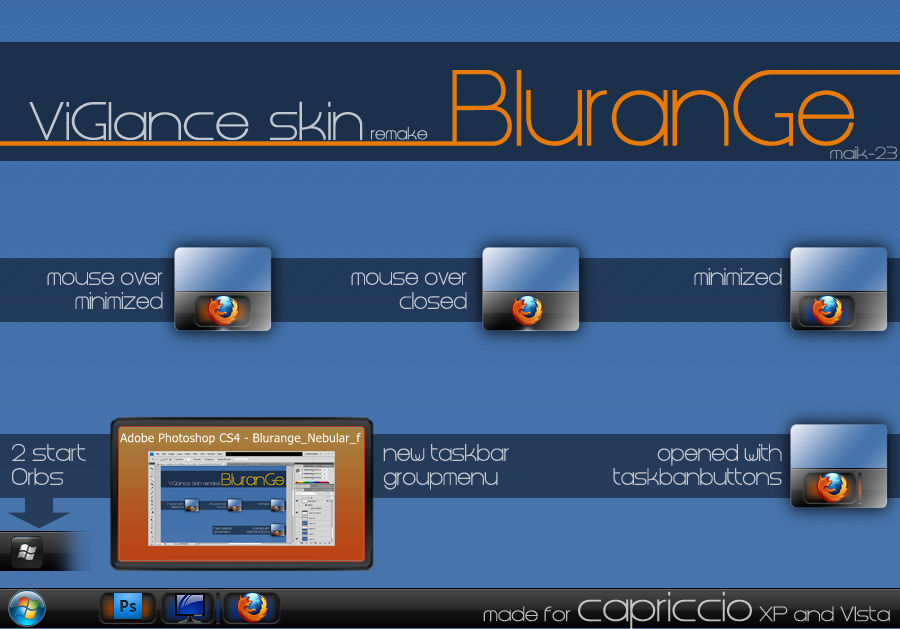 Blurange ViGlance skin reamke by 13aik-23 on DeviantArt