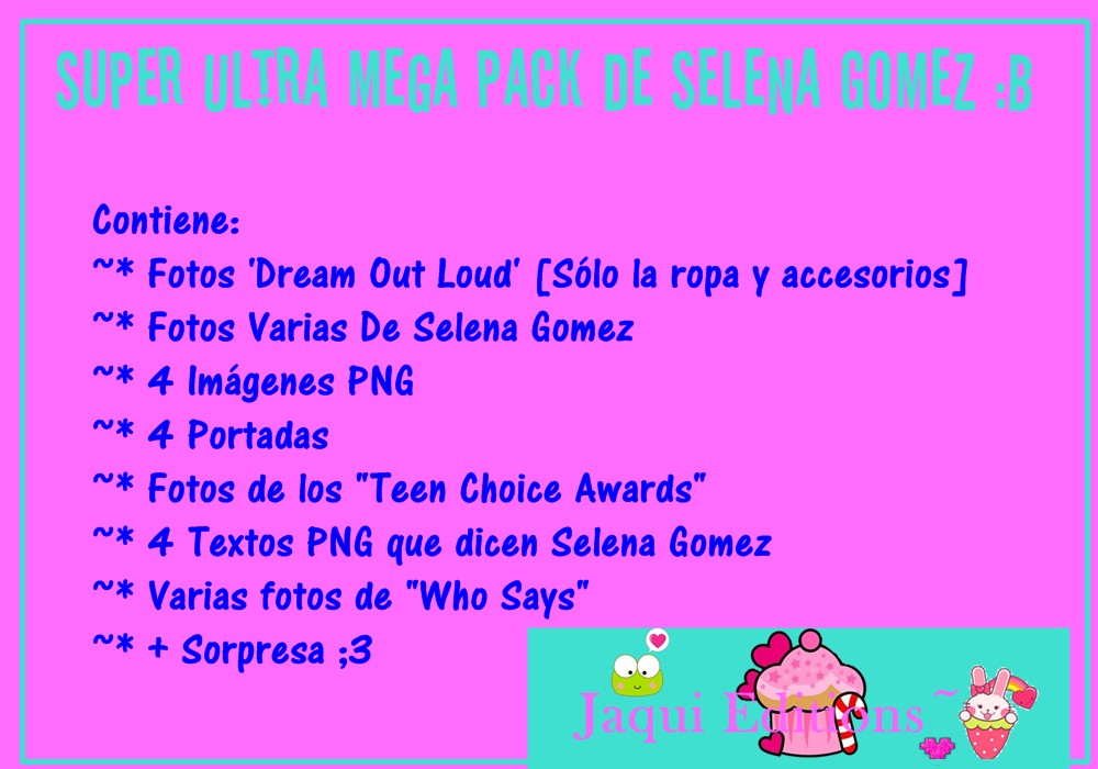Super Ultra Mega Pack De Selena Gomez :B by Jaaquii on DeviantArt