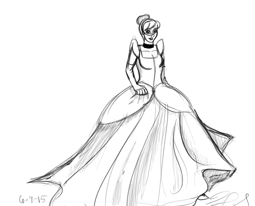 Cinderella Sketch by Poptart-Kaii on DeviantArt