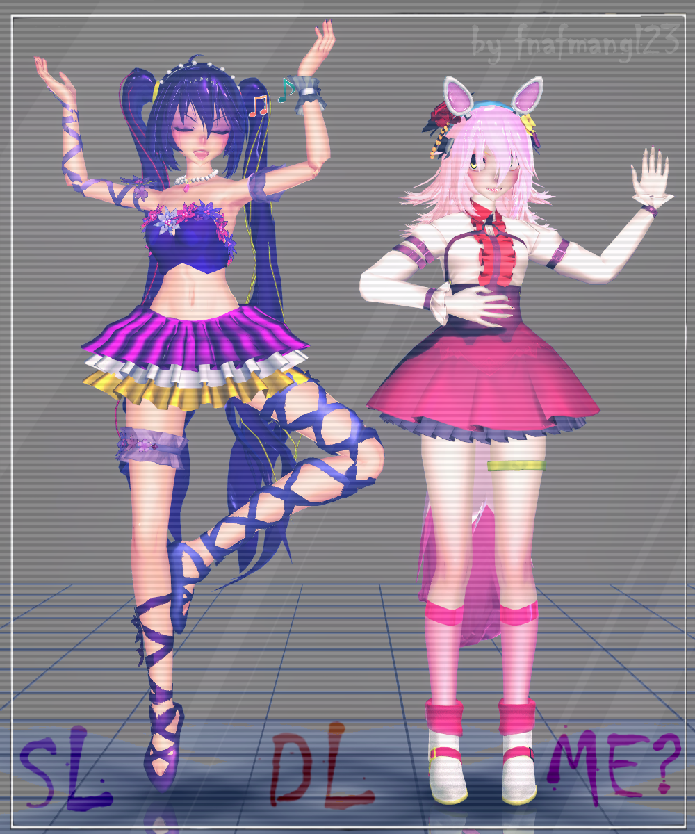 [MMDxFNAF]-SL-DL by fnafmangl23 on DeviantArt