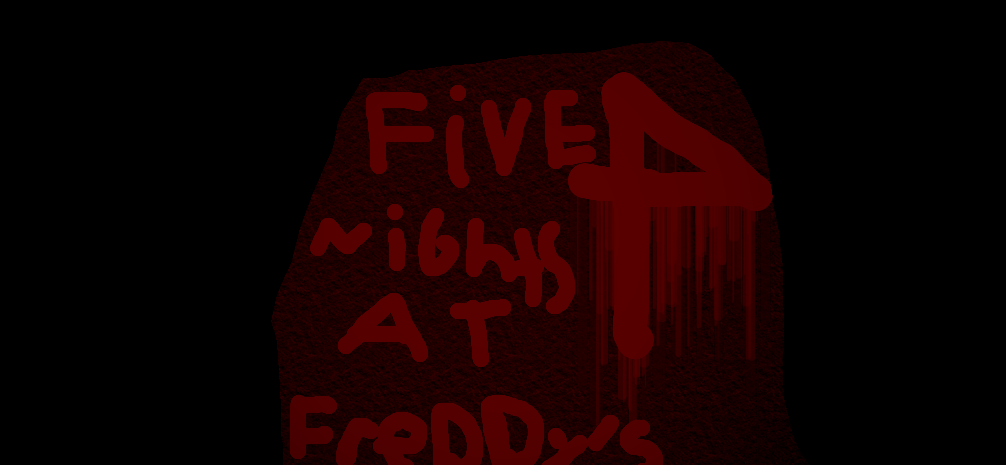 Spray painted fnaf 4 logo by DiamondmanX on DeviantArt