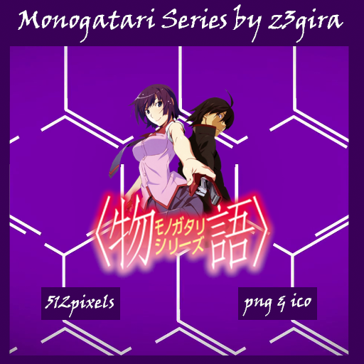 Monogatari icon by z3gira by Z3GIRA on DeviantArt