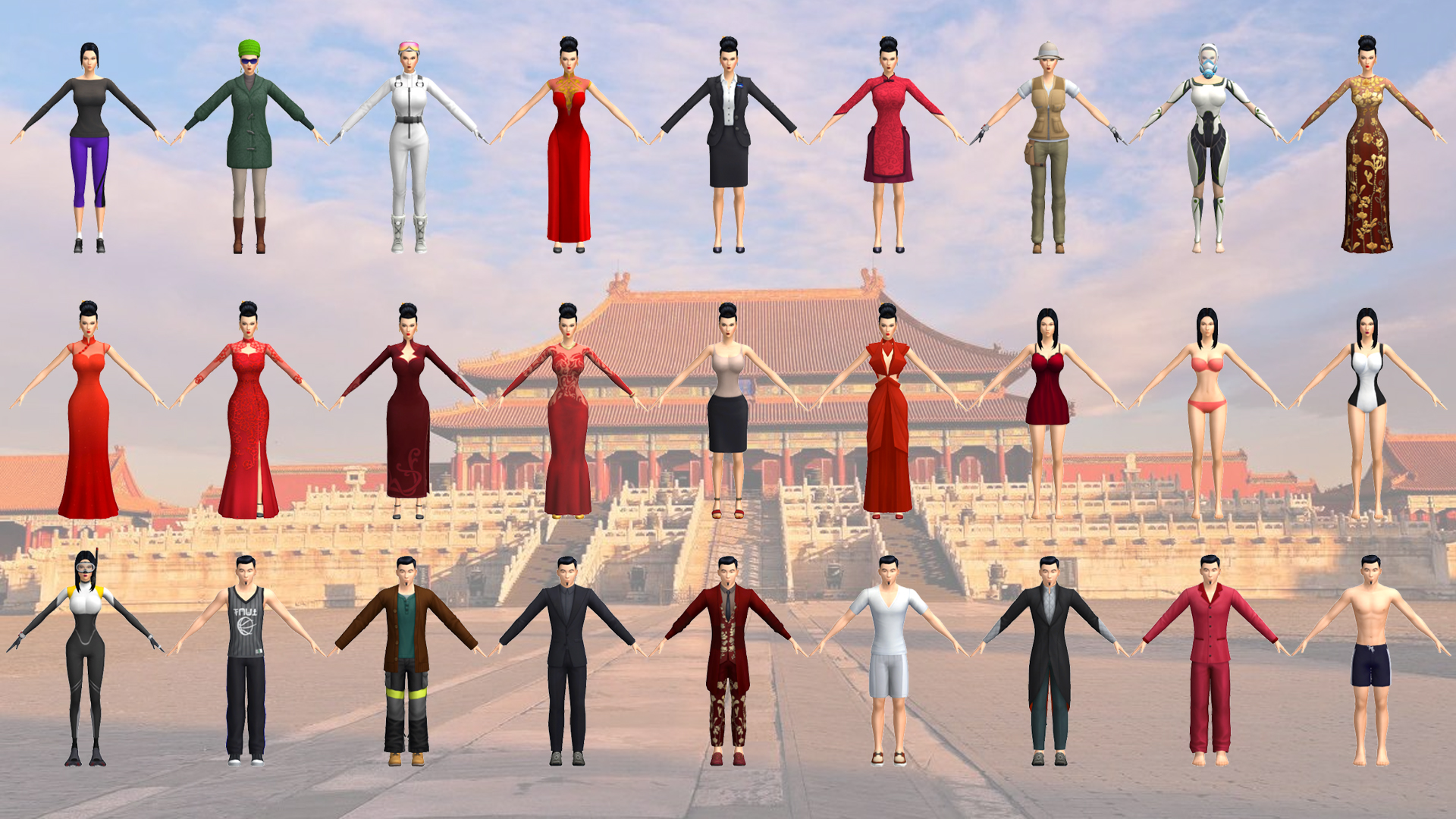 6500NYA's XPS Sims 4 Feng family Pack by 6500NYA on DeviantArt