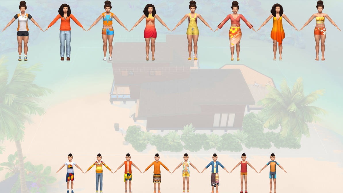 6500nya S Xps Sims 4 Ngata Family Pack By 6500nya On Deviantart