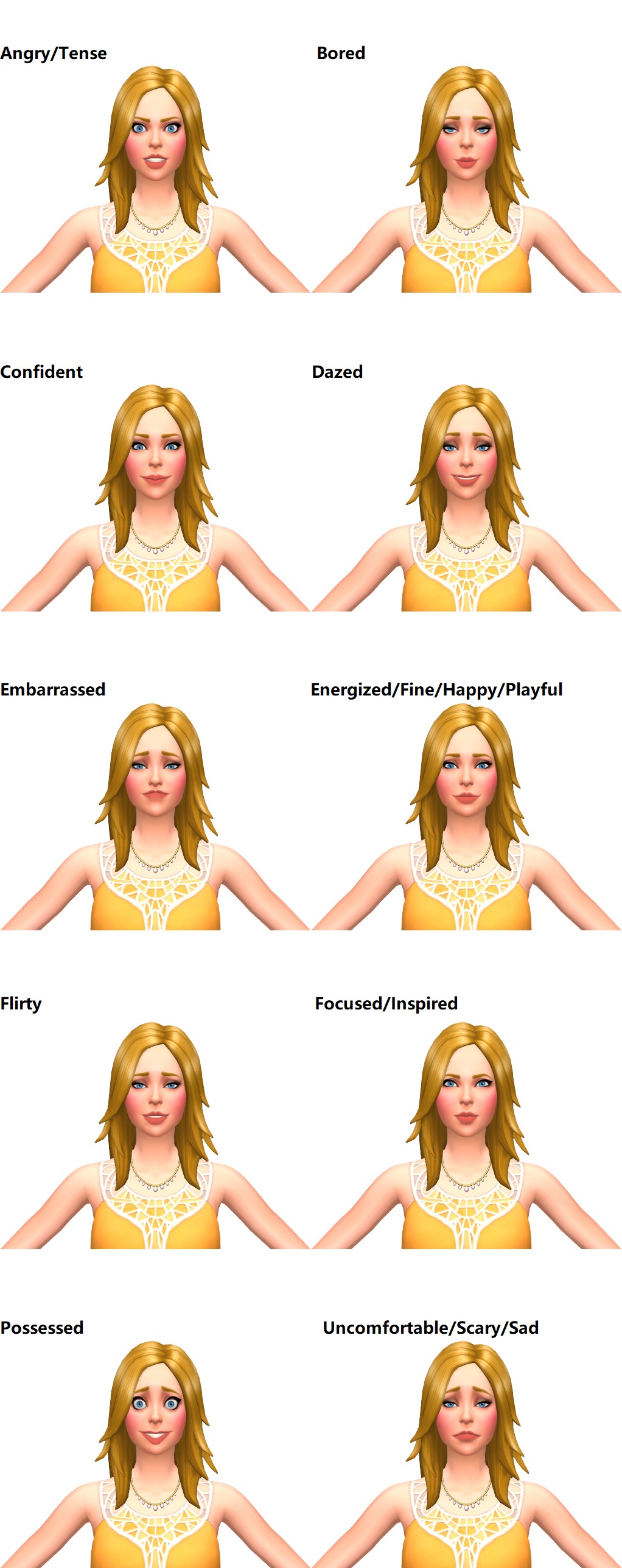 6500NYA's XPS Sims 4 Emotions Pose Pack by 6500NYA on DeviantArt