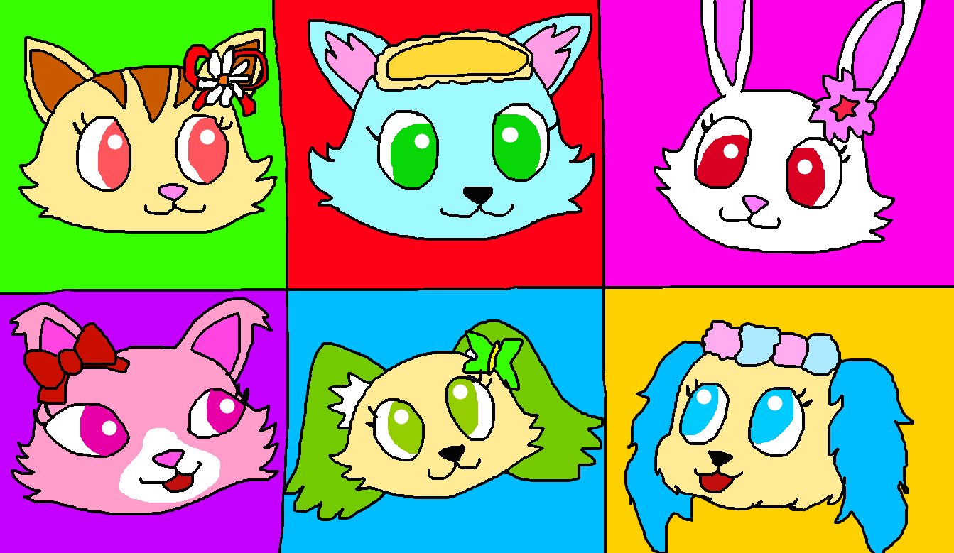 Jewelpet-Skatoony Contestant Squares by ChasesCreations on DeviantArt