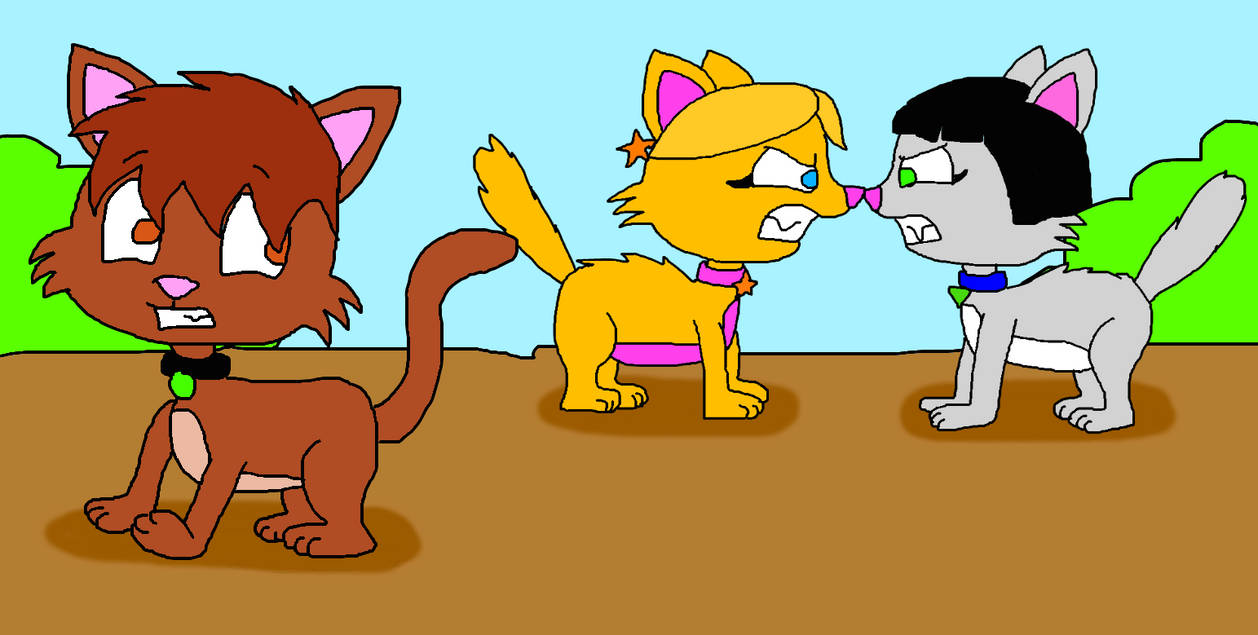 Cat Fight by ChasesCreations on DeviantArt