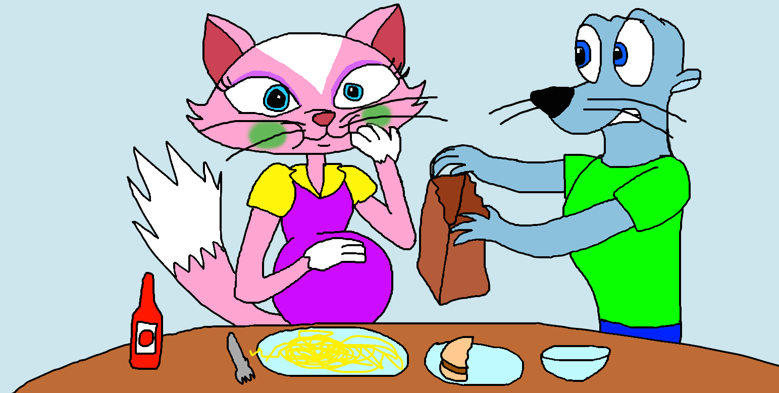 Danger Rangers: Weird Cravings-Nausea by ChasesCreations on DeviantArt