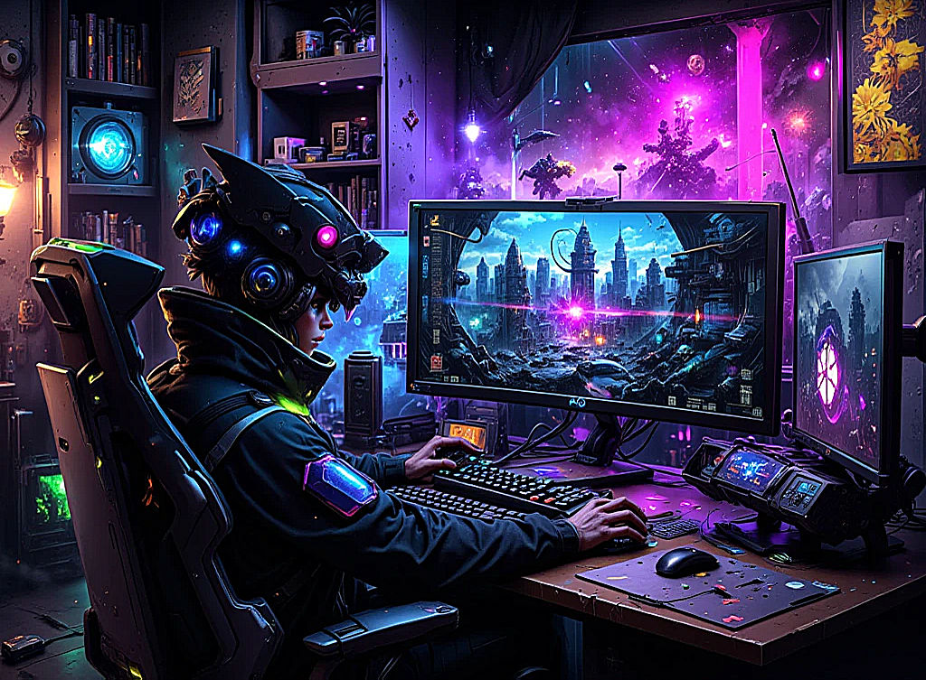 Cyber gamer by AZRAQTEAM on DeviantArt