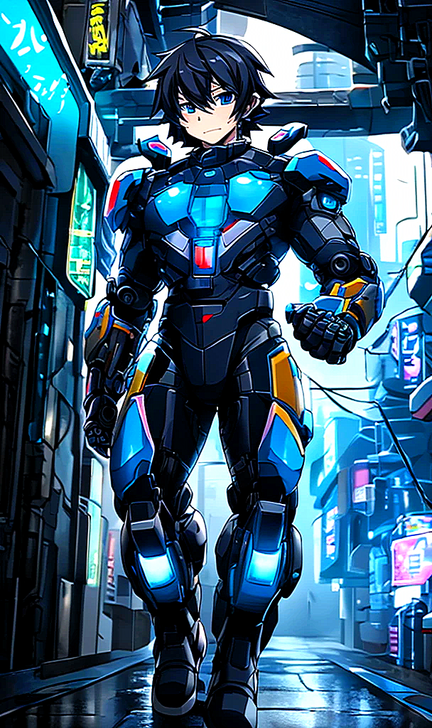 Mecha boy by AZRAQTEAM on DeviantArt