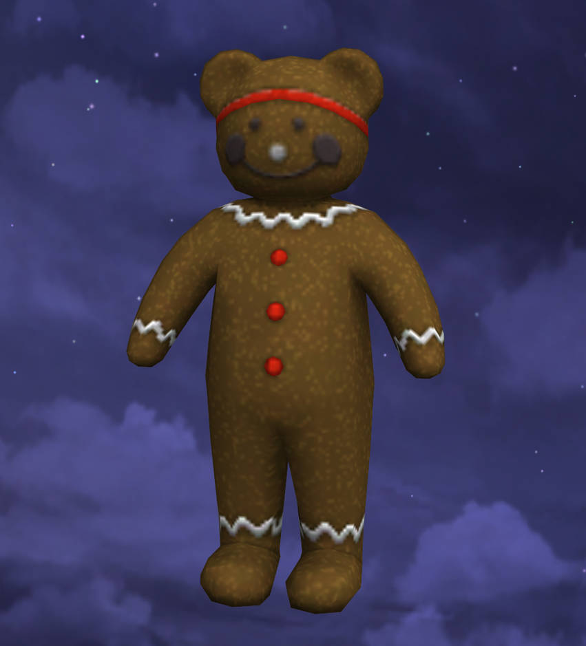 [XPS] Sims 3 Gingerbread Teddy Bear by TrashBoiAlex on DeviantArt