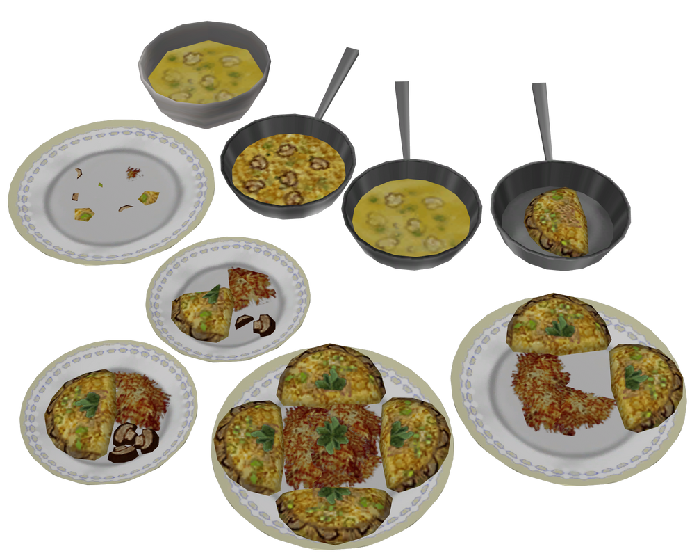 [XPS] Sims 3 Mushroom Omelette Set by TrashBoiAlex on DeviantArt