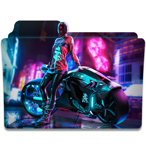 Cyber Girl Folder Icon by akila550 on DeviantArt