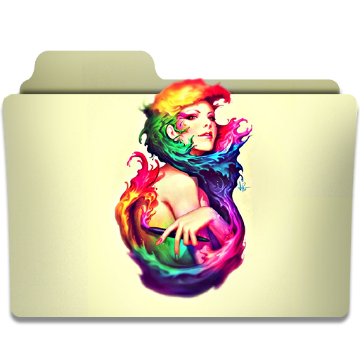 Girl Folder Icon by akila550 on DeviantArt