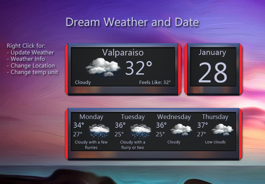 Dream Weather And Date by Chuckoff57 on DeviantArt
