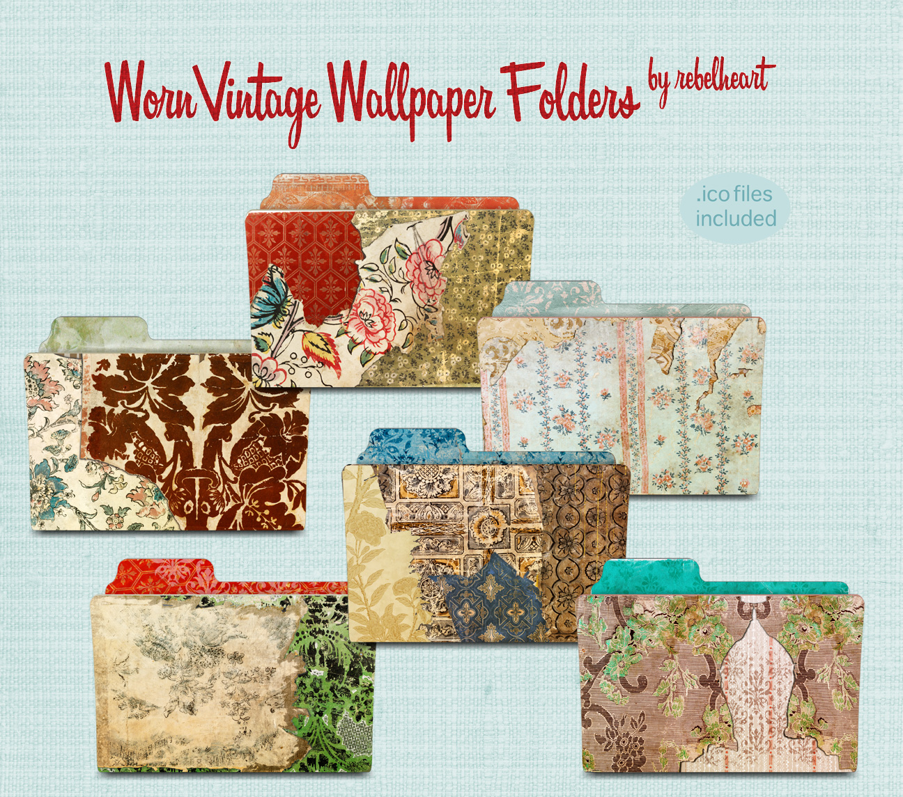worn vintage wallpaper folders by seven4soul on DeviantArt