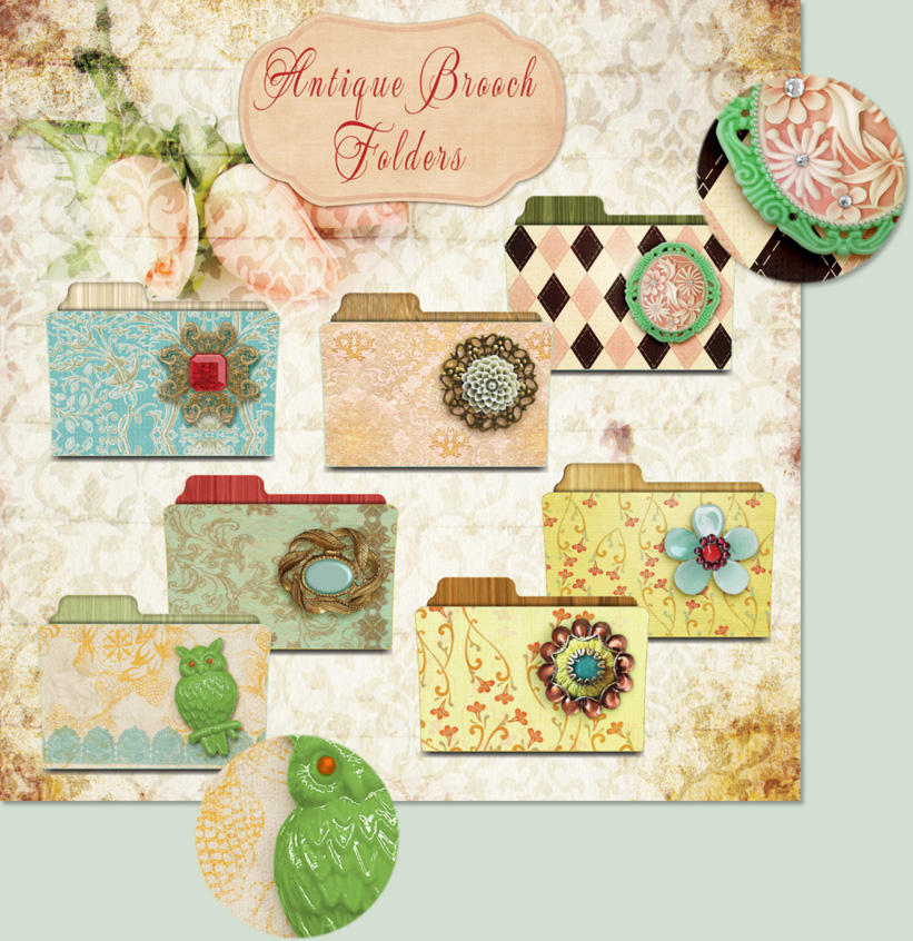 antique brooch folders by seven4soul on DeviantArt