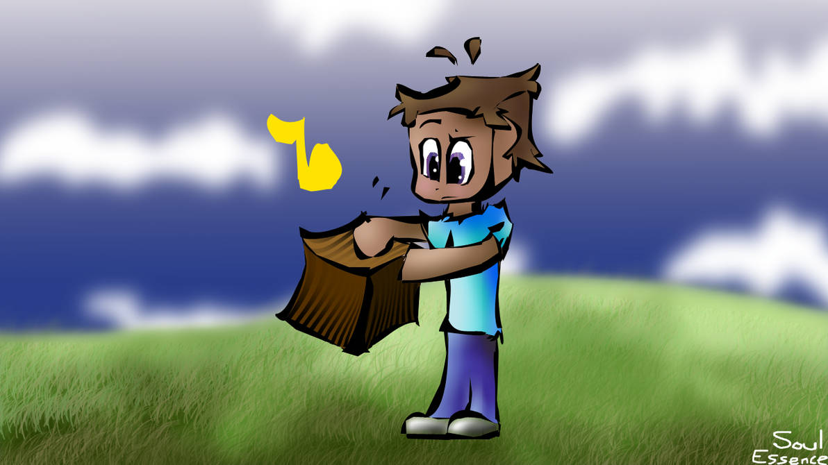 minecraft_steve_with_noteblock by saltybeernuts on DeviantArt