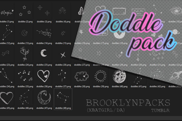 Pack Doddles (png) by xBatgirl on DeviantArt
