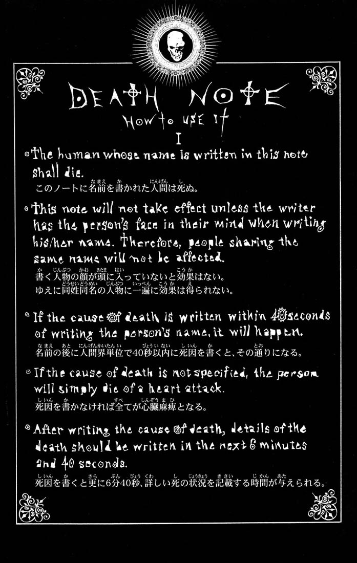 DeathNote Rules'How to use it' by SethPDA on DeviantArt
