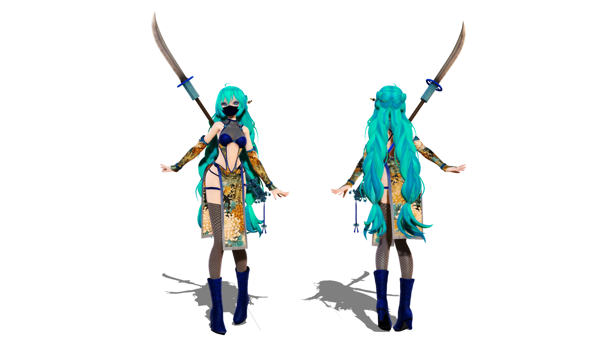 Model DL - TDA Momiji Ninja Miku by elina002 by elina002 on DeviantArt