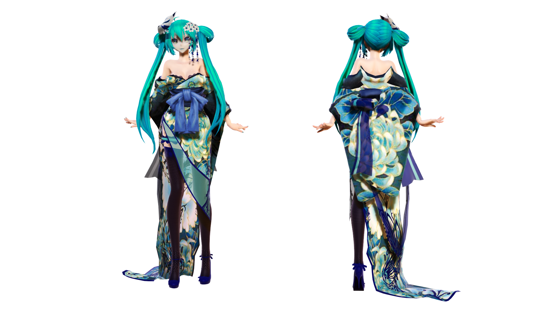 Model DL - TDA Geisha Miku by elina002 on DeviantArt