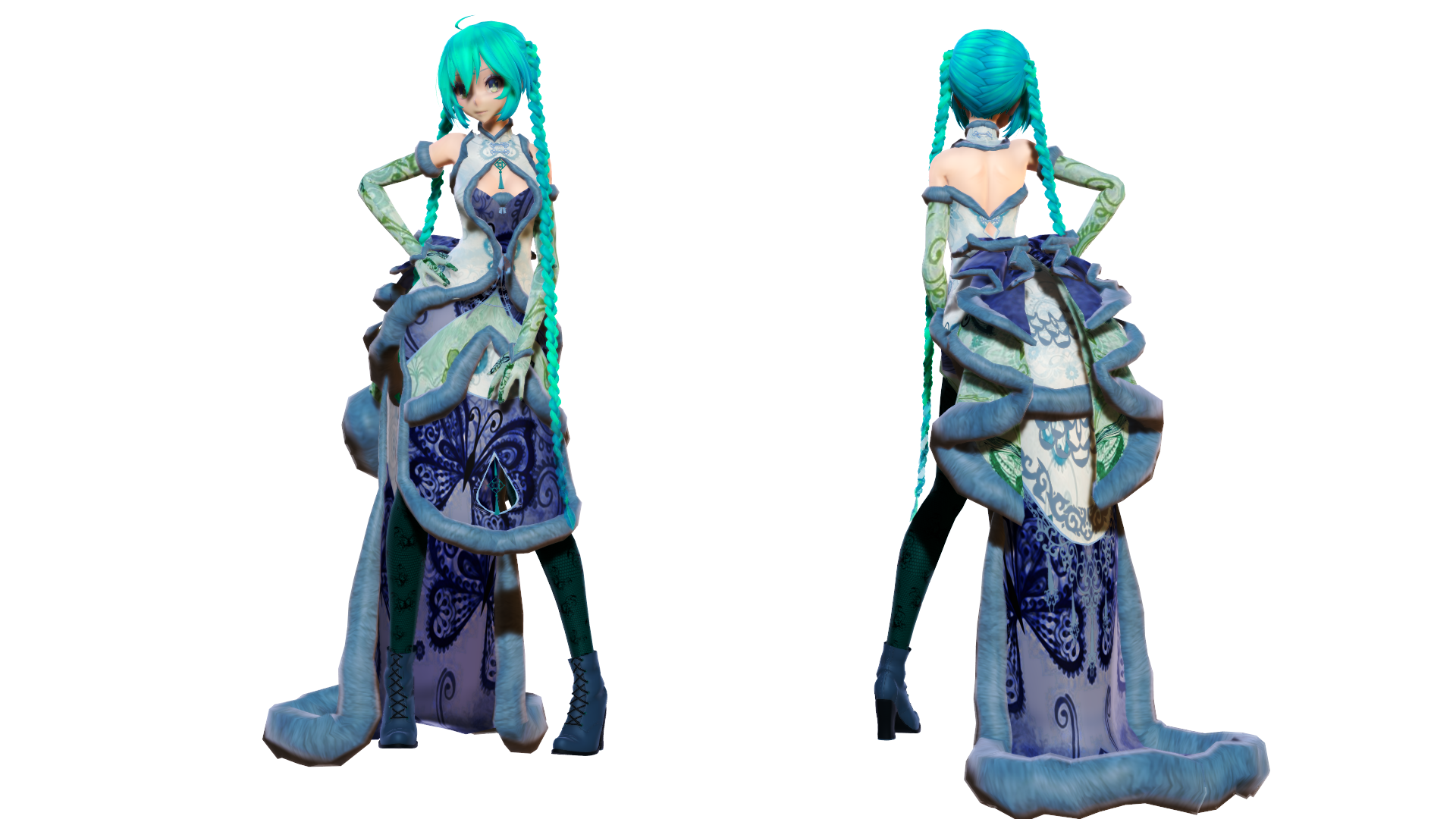 Model Dl Tda Winter China Dress Miku By Elina002 On Deviantart