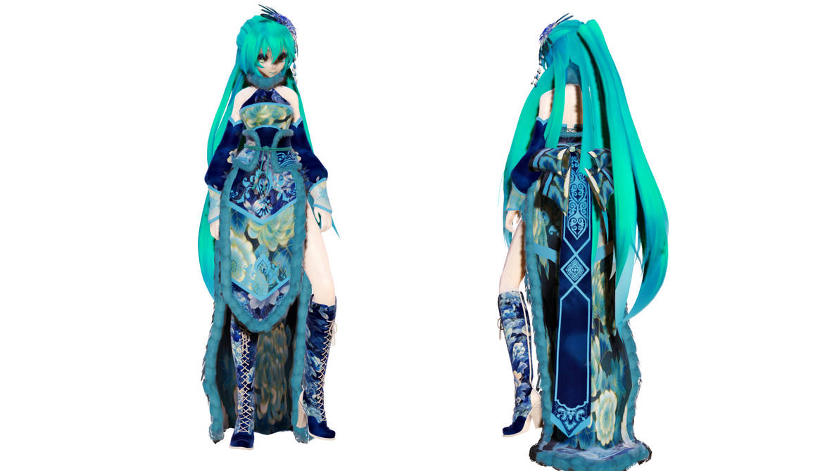 Model DL - TDA Winter Chinese Dress Miku by elina002 on DeviantArt