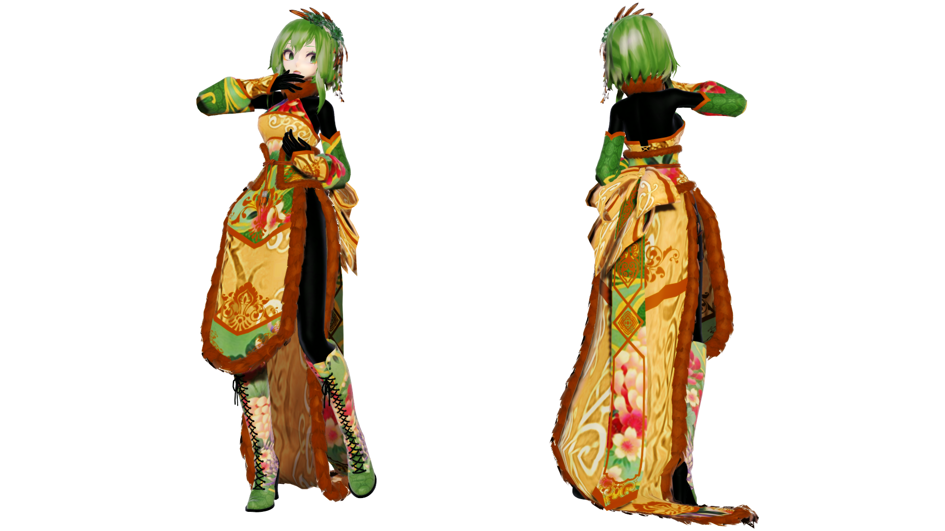 Model DL - TDA Winter Chinese Dress Gumi by elina002 on DeviantArt