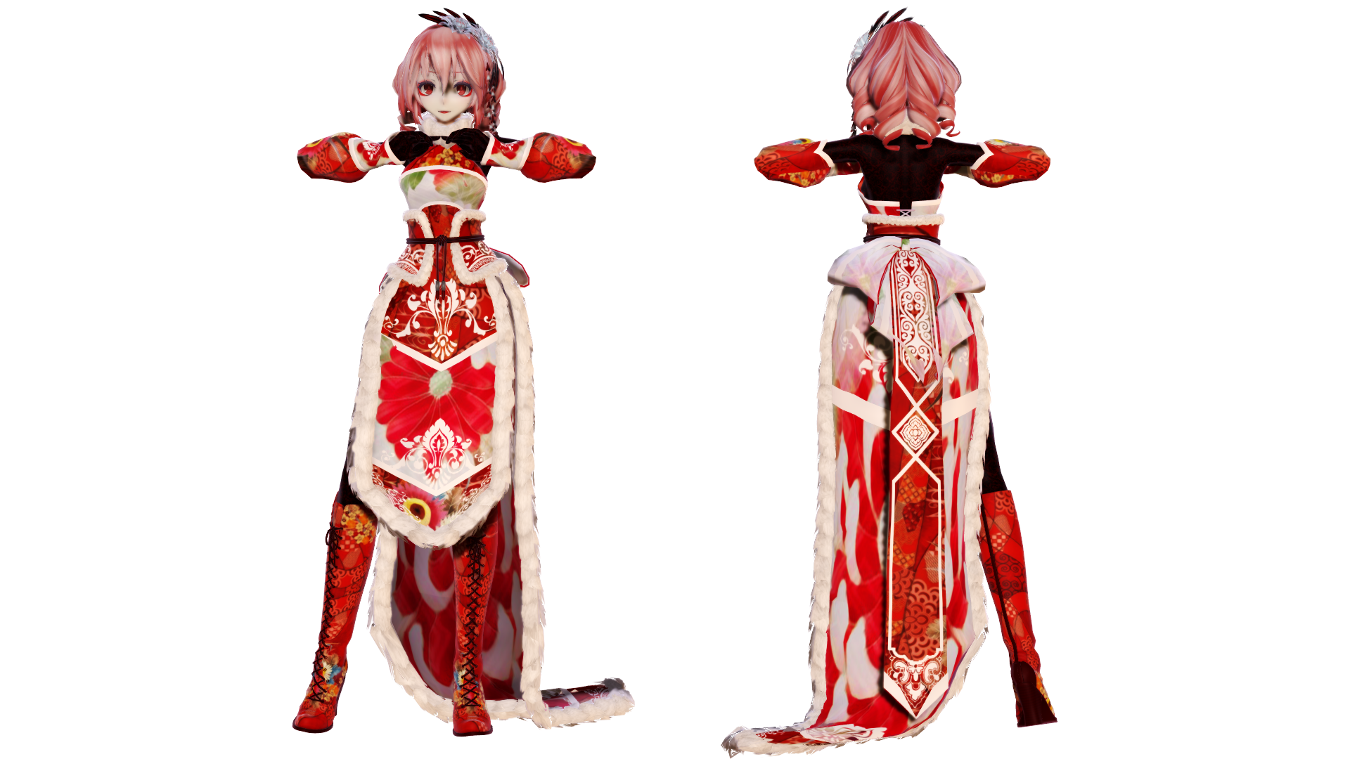 Model DL - TDA Winter Chinese Dress Teto by elina002 on DeviantArt