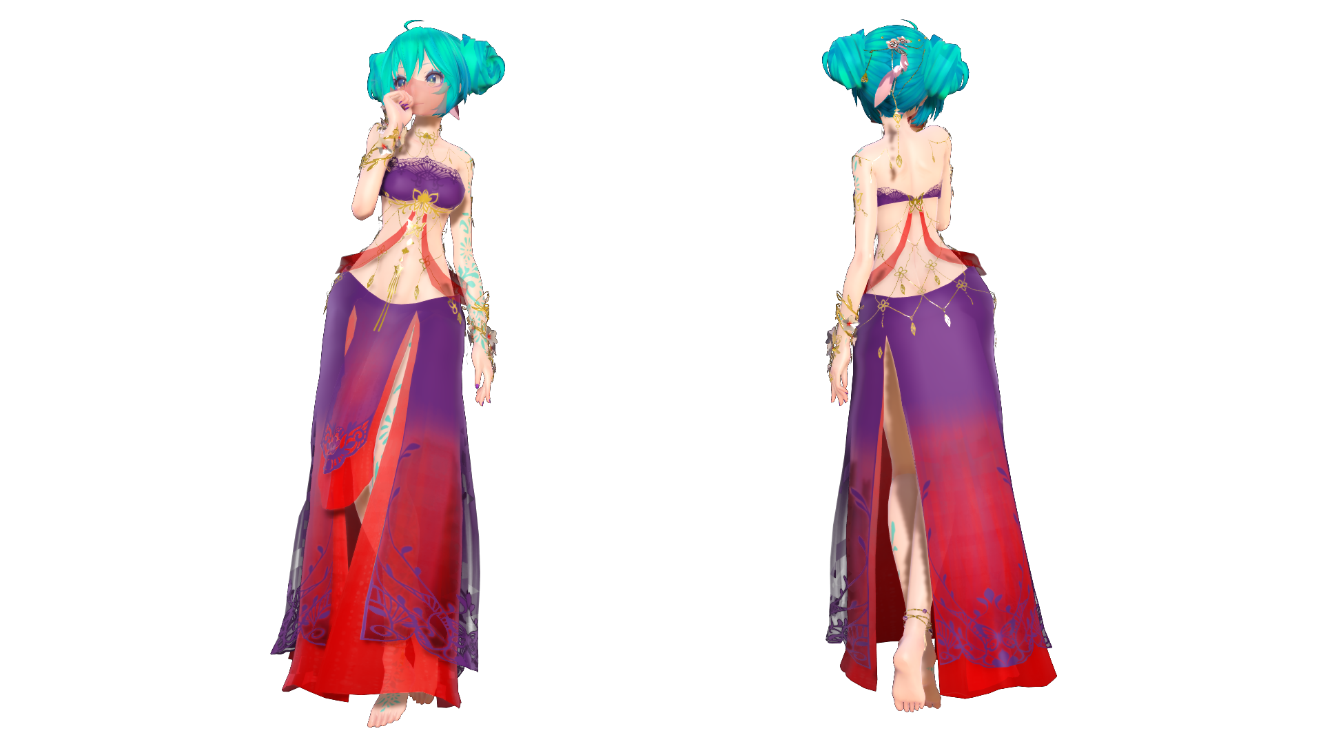 Model Dl Tda Belly Dancer Miku By Elina002 On Deviantart
