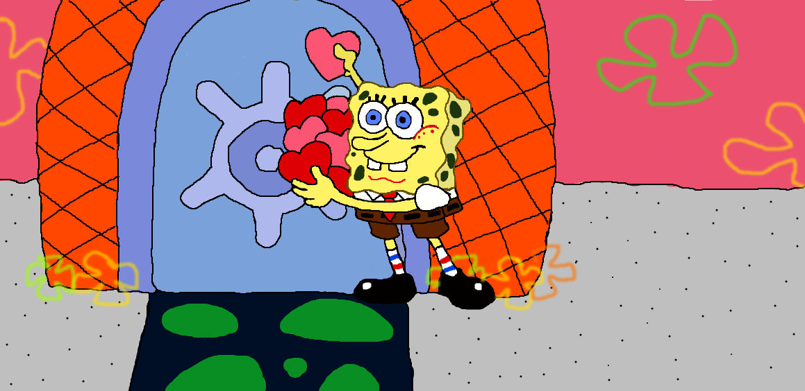 Spongebob in Valentine's Day episode by Angel1404 on DeviantArt