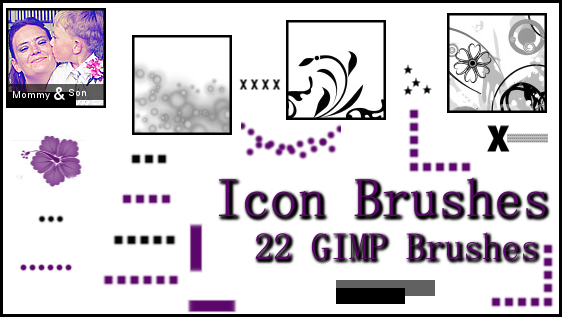 GIMP Icon Brushes by Illyera on DeviantArt