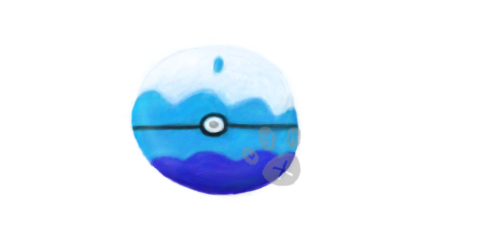a lineless dive ball drawing by DahLynx on DeviantArt