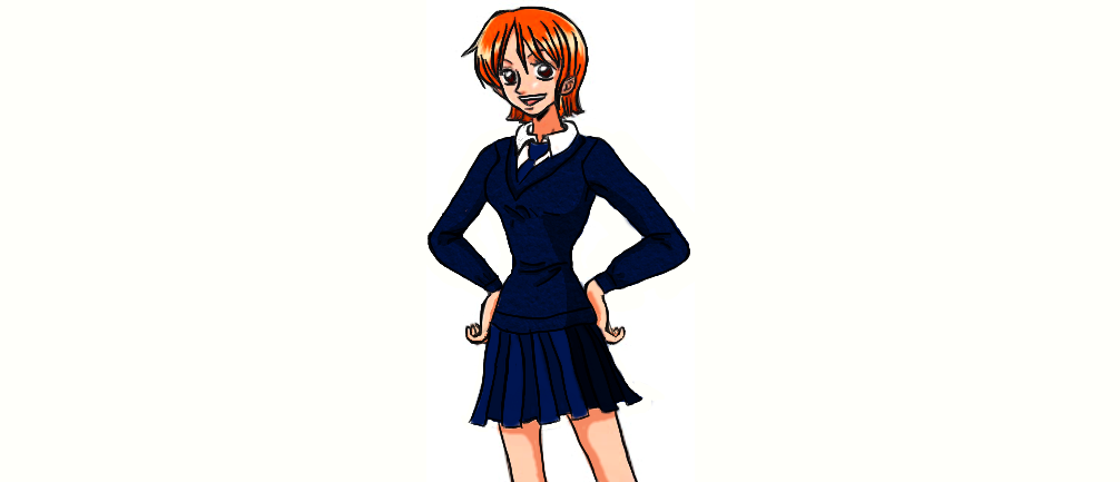 Uniform Nami by 0-NamiDoroboNeko-0 on DeviantArt