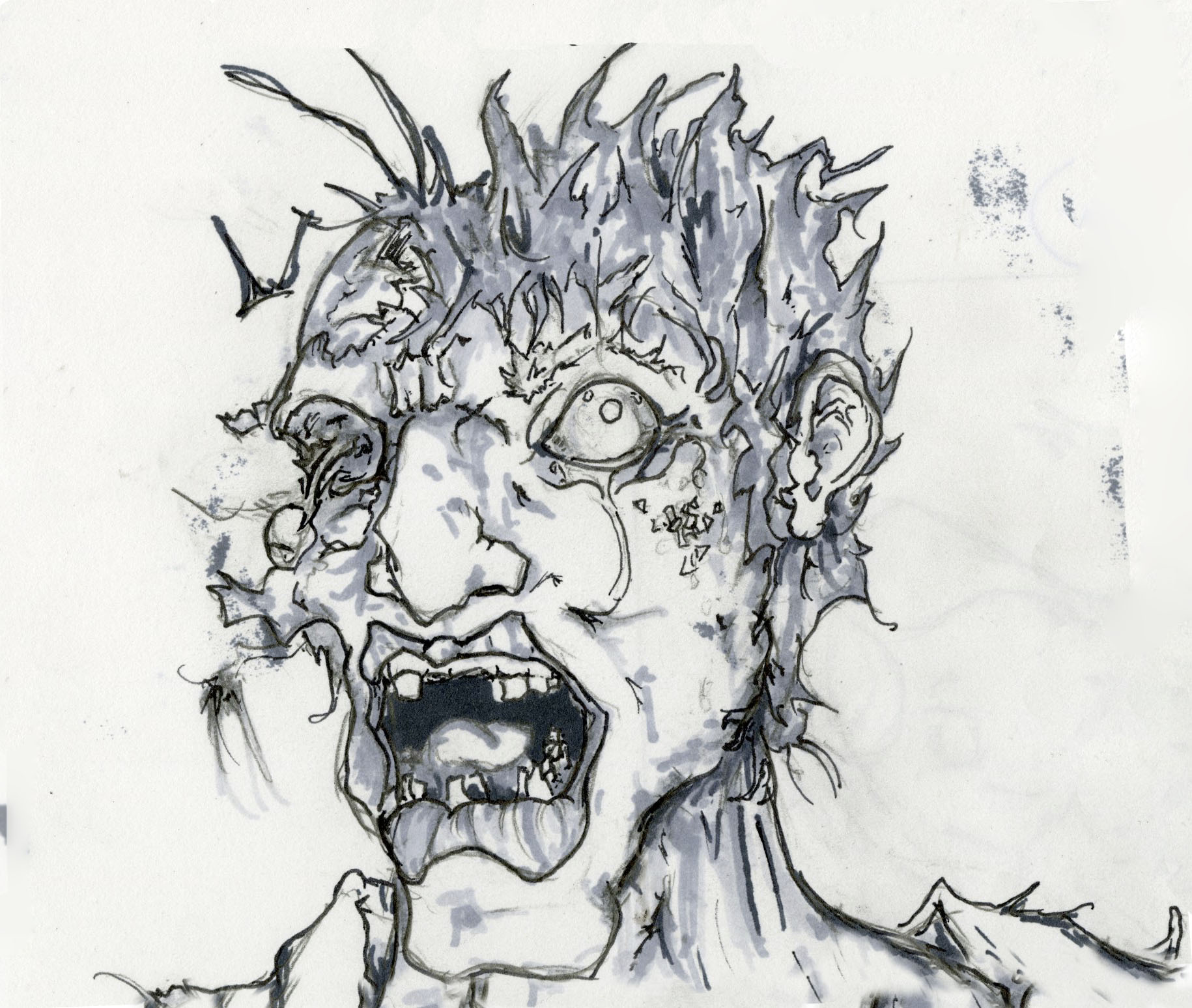 Zombie_Face by bass-junkey on DeviantArt